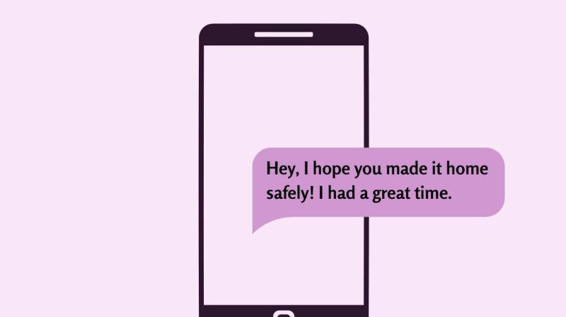 Texting after the first date - when, what and how soon?