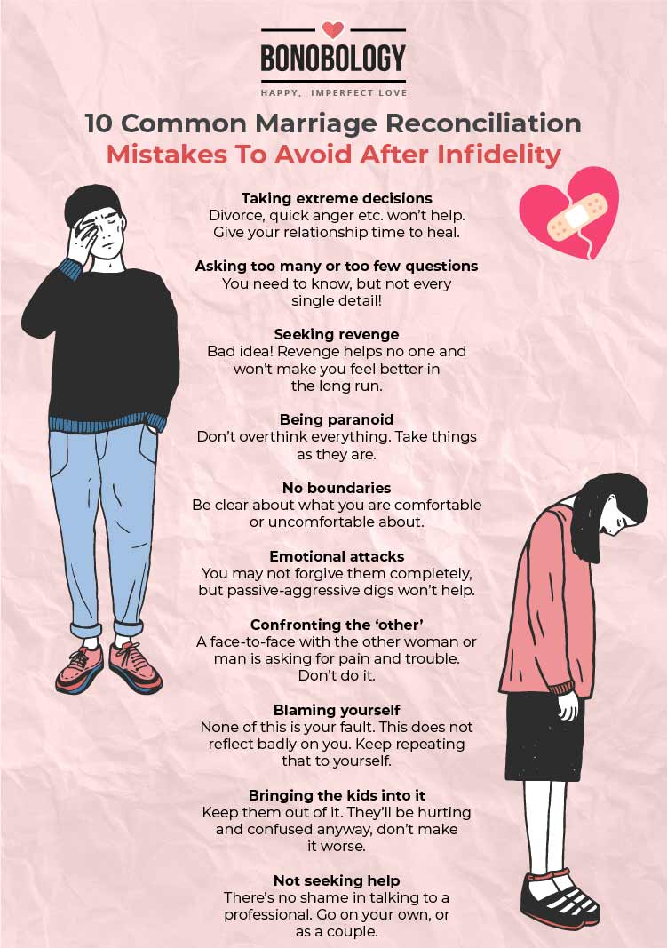 10 Common Marriage Reconciliation Mistakes To Avoid After Infidelity