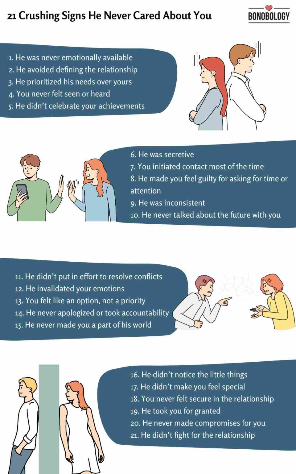 21 Crushing Signs He Never Cared About You